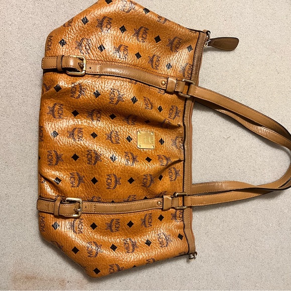 MCM | Bags | Great Mcm Mid Sized Satchel Bag | Poshmark